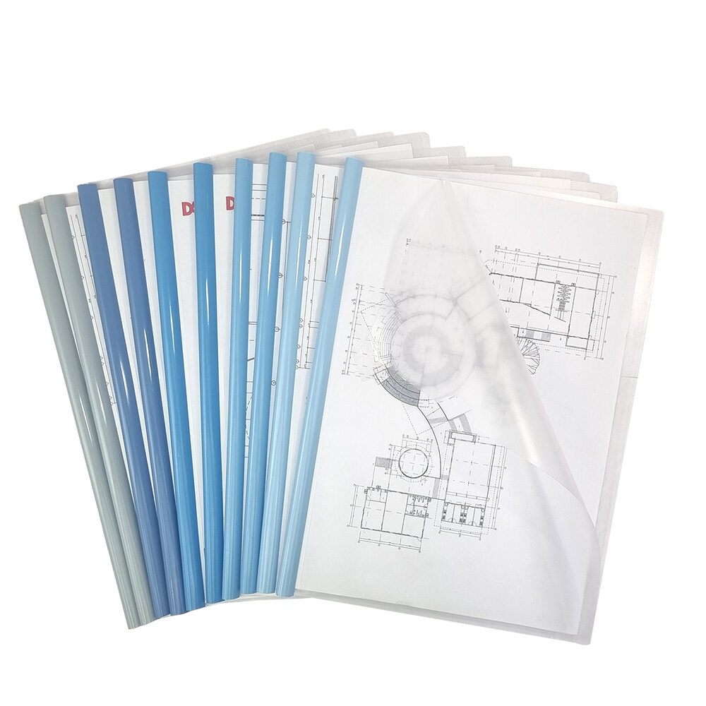 Pasta Canaleta A4 Breeze Degradê Azul - DAC - Star Papelaria Atacado